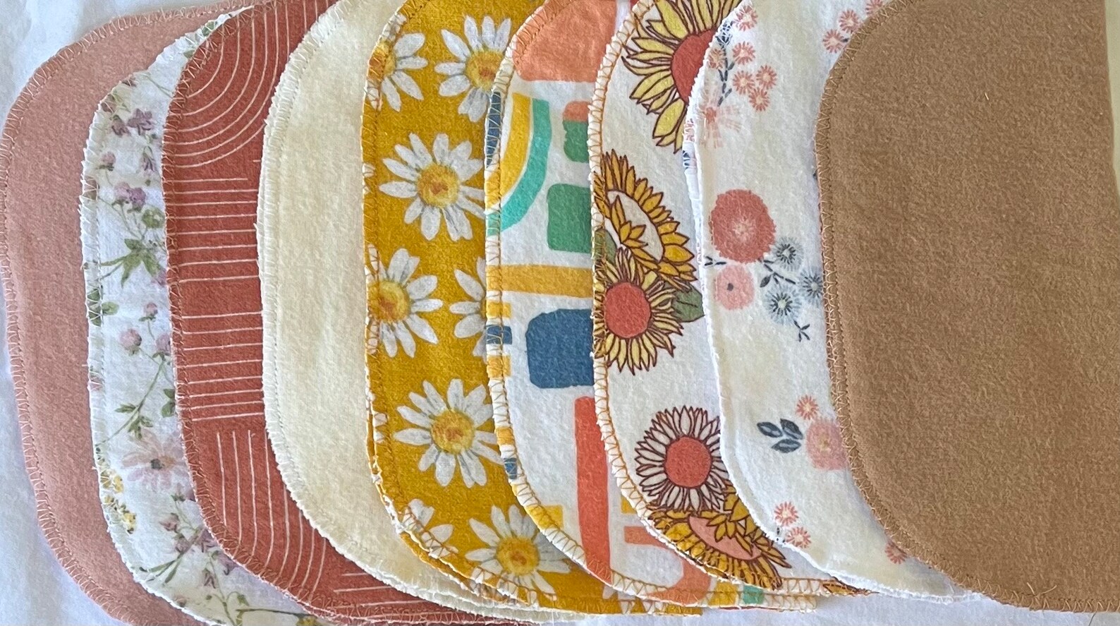 Boho-chic - Cloth Wipes - 8" X 8" Set of 12 - Pre-washed Flannel - 1 OR ...