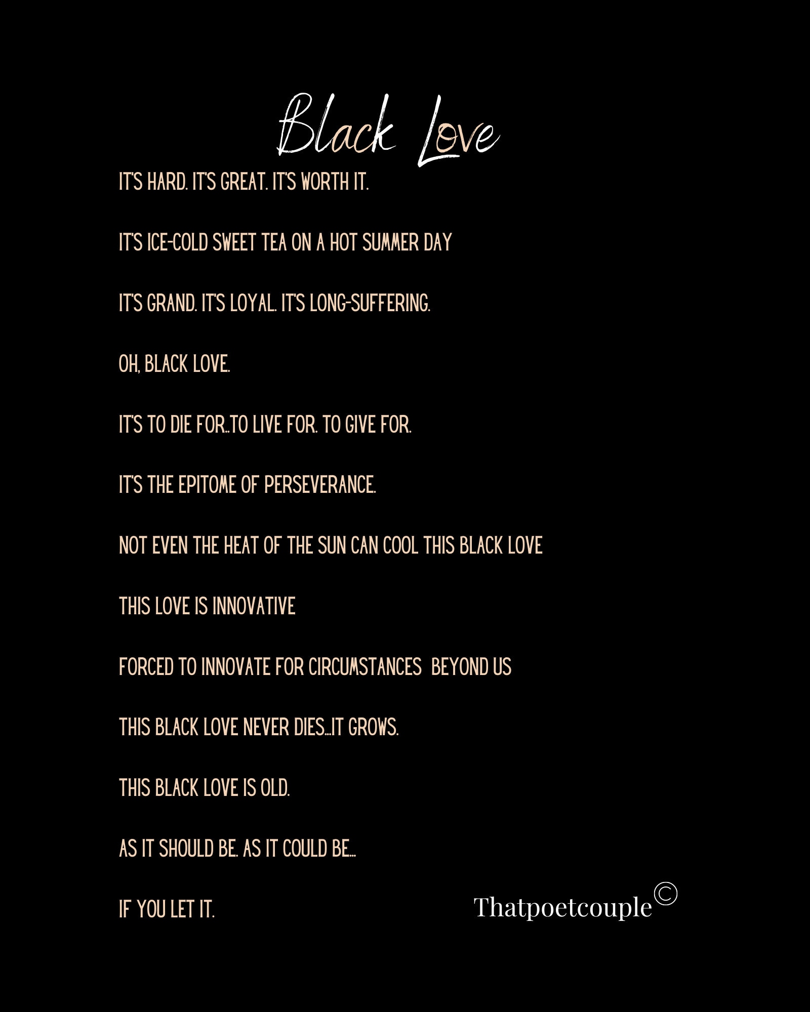 Black Love Poem -wall Art - Etsy