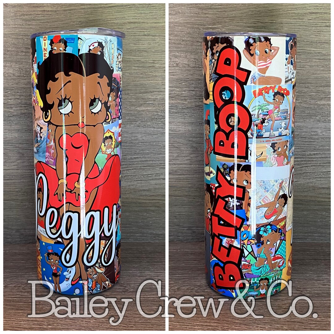 Personalized Black Betty Boop Stainless Steel 20oz Tumbler - Etsy