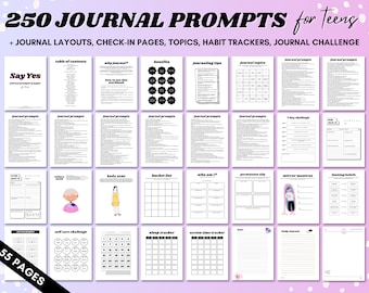 500 Journal Prompts, Journal Prompts for Mental Health, Beginners, Deep ...