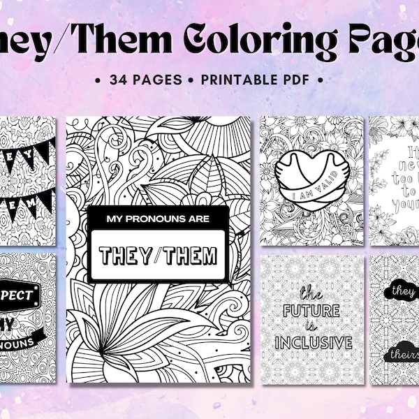 Trans Coloring Pages - Etsy