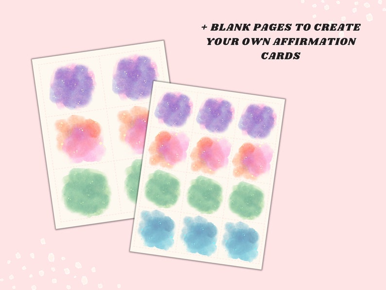 120 Affirmation Cards, Printable, Positive Affirmations for Women, for ...