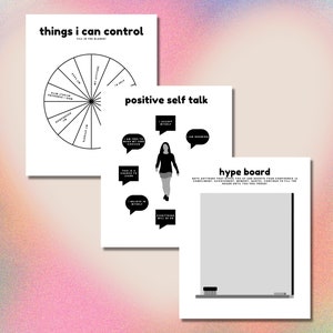 Self Esteem for Teens Worksheets, Workbook, Self Esteem Journal, Low ...