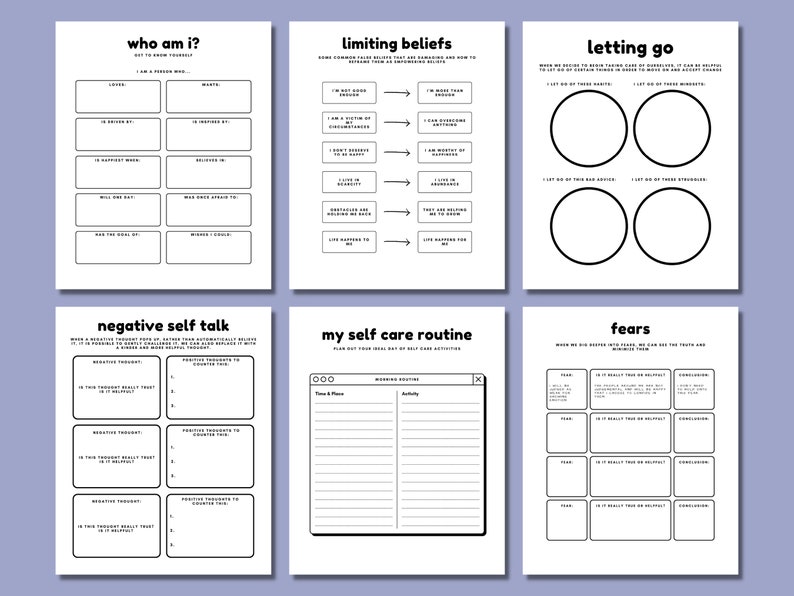 Self Care for Men Workbook, Men's Mental Health, Male Self Care ...