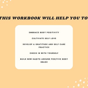 Body Image Workbook, Body Positive Worksheets, Body Acceptance, Healing ...