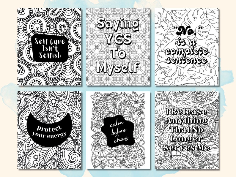 Empath Coloring Pages, Mental Health Coloring Pages, Coloring Pages for ...