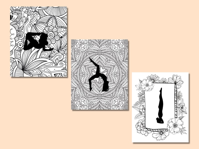 Yoga Coloring Pages, Yoga Printable, Yoga Poses, Yoga Coloring Book ...