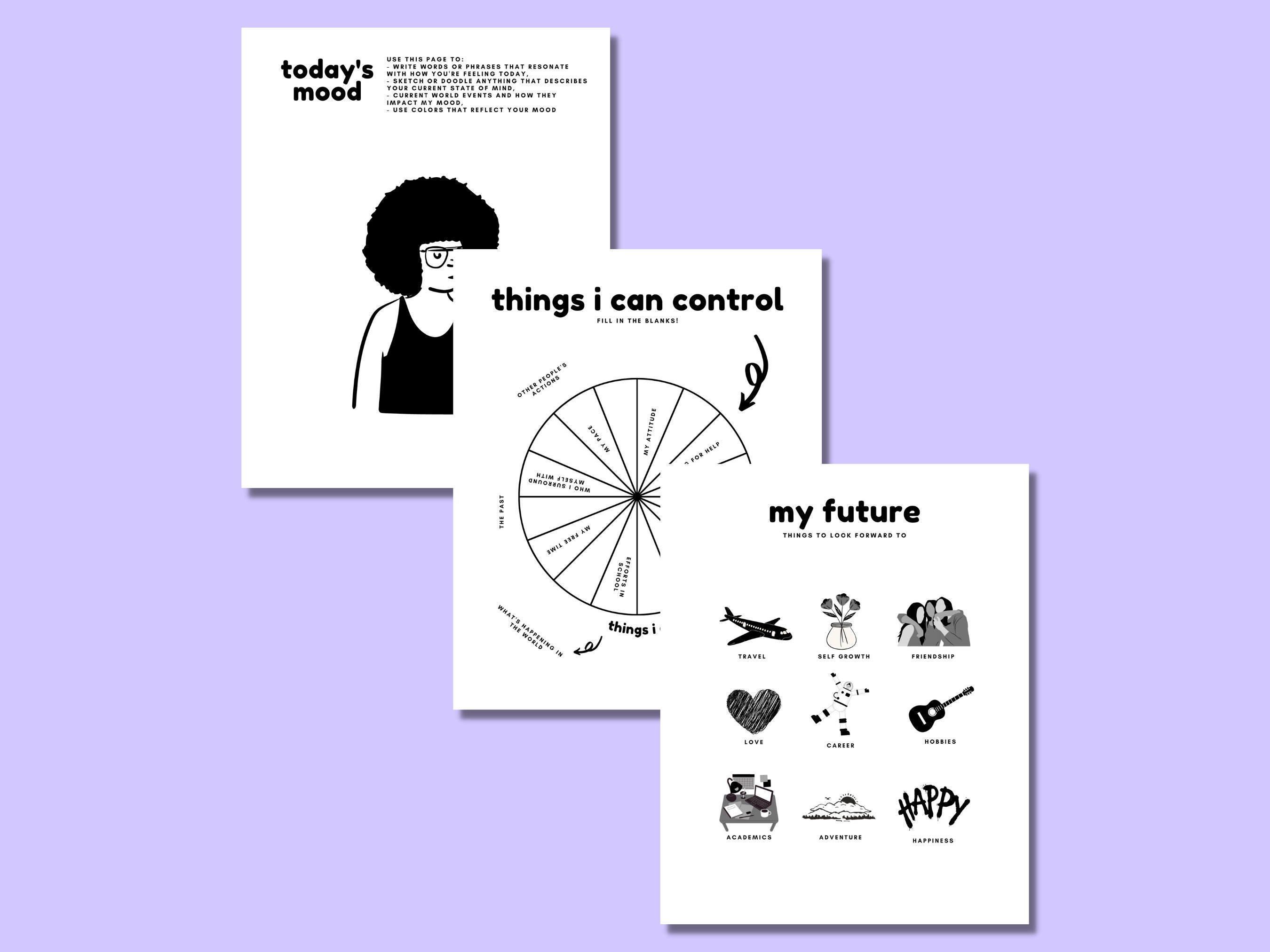 Teen Self Care Workbook, Teen Mental Health, Self Care for Teens, Teen ...