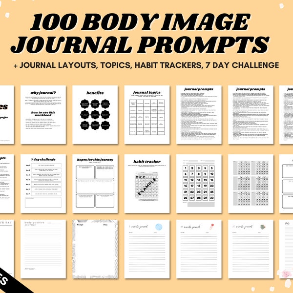 Printable Body Acceptance Workbook - Etsy