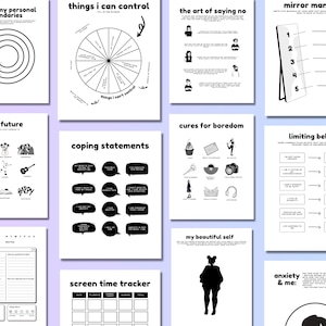 Teen Mega Bundle, Teen Self Care Workbook, Teen Mental Health, Teen ...