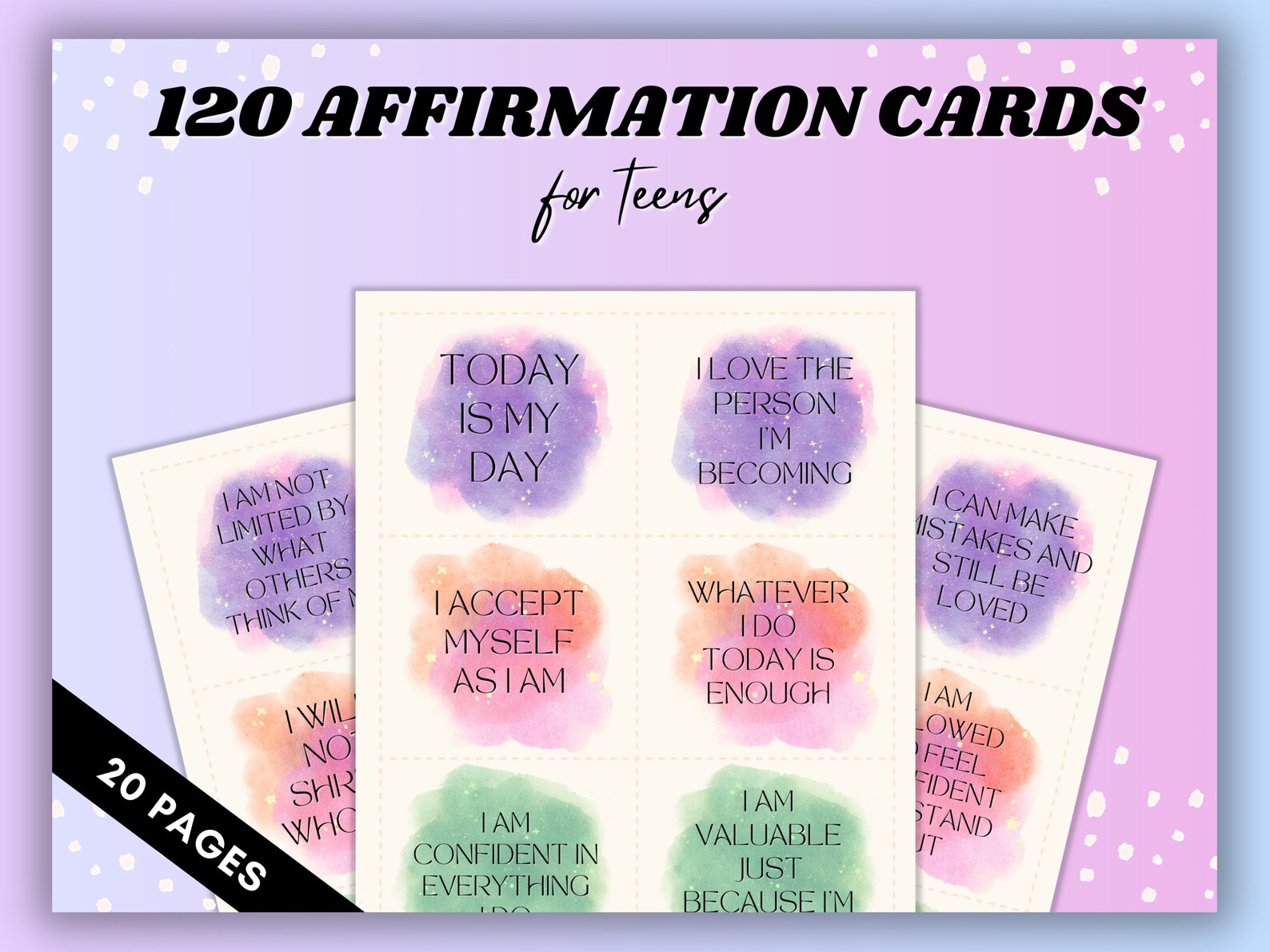 Teen Mega Bundle, Teen Self Care Workbook, Teen Mental Health, Teen ...