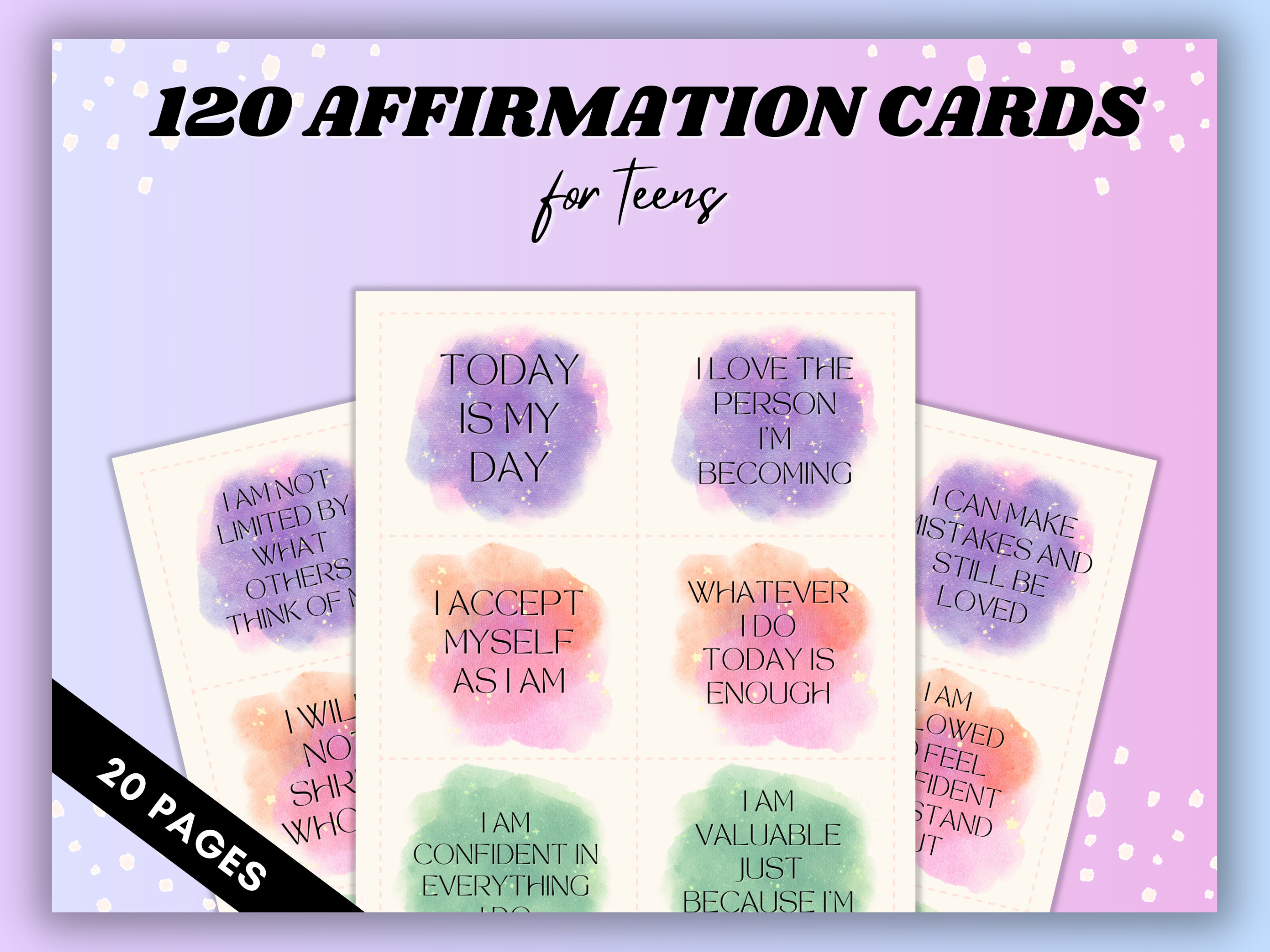 Teen Mega Bundle, Teen Self Care Workbook, Teen Mental Health, Teen ...