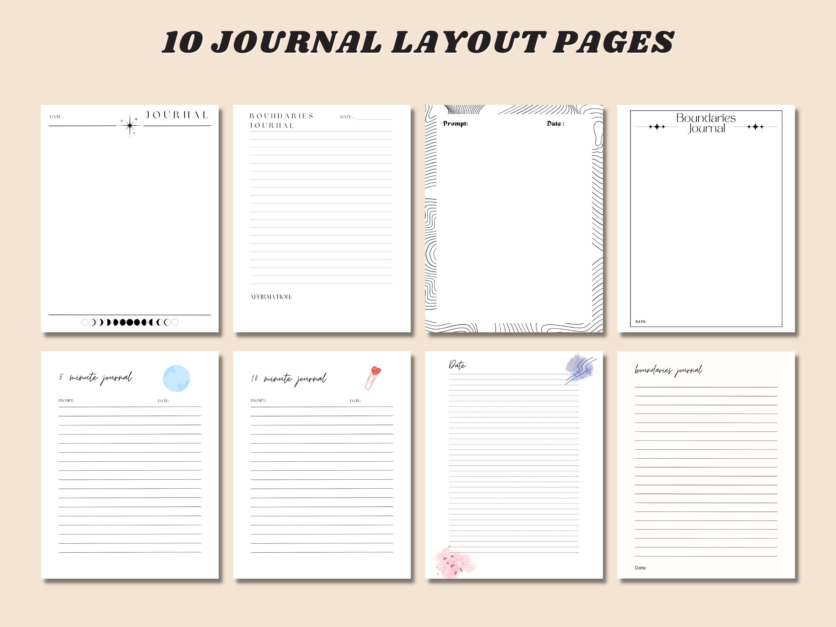 100 Journal Prompts for Healthy Boundaries, Boundaries Journal, Journal ...