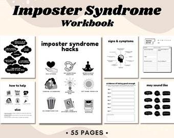 Resilience Bundle Imposter Syndrome Workbook Self Acceptance Worksheet ...