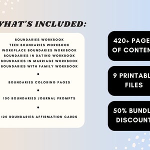 Boundaries Bundle, Setting Healthy Boundaries, Boundaries Journal ...