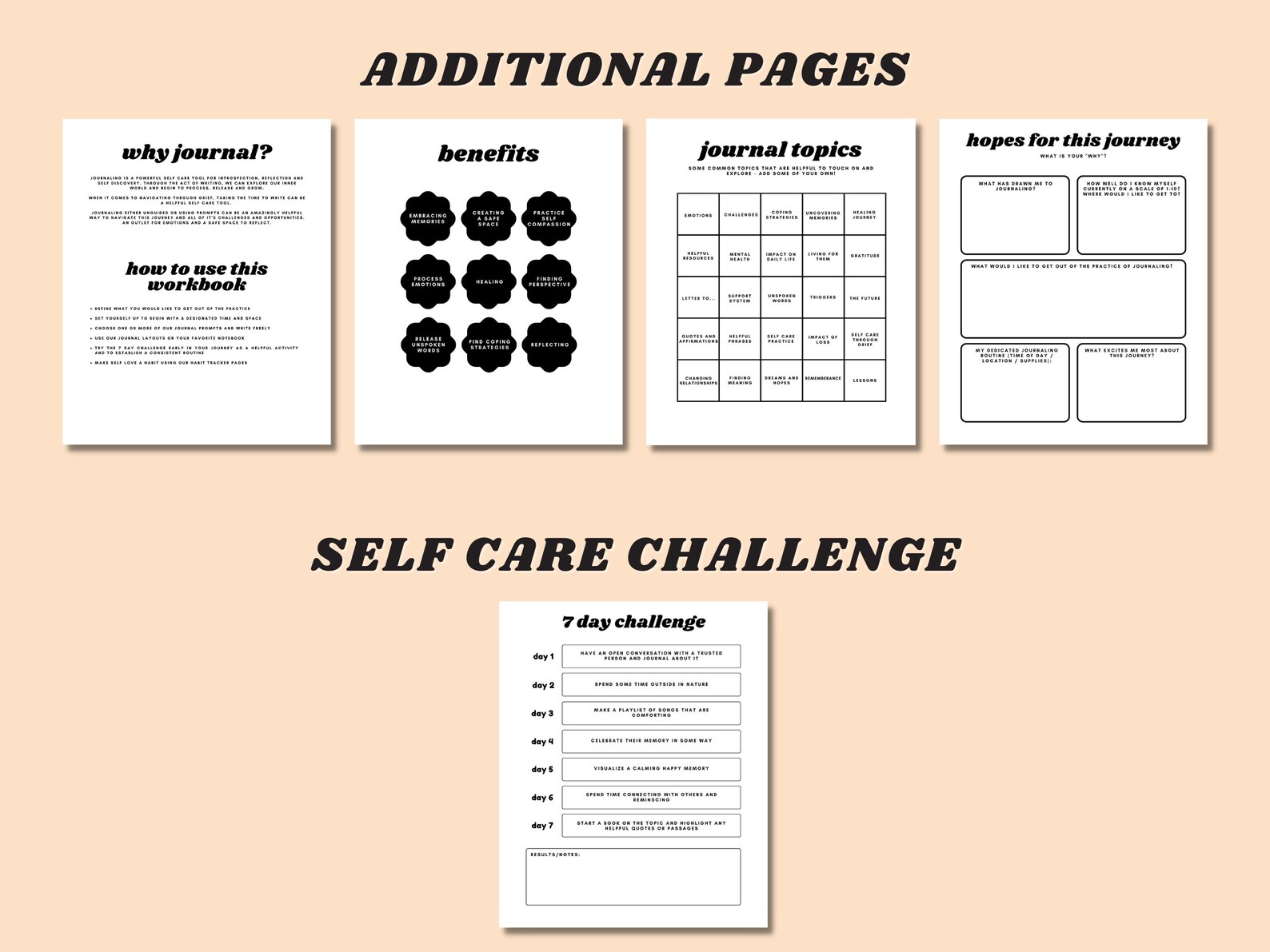 100 Journal Prompts for Grief and Loss, Grief Journal, Journal Prompts ...