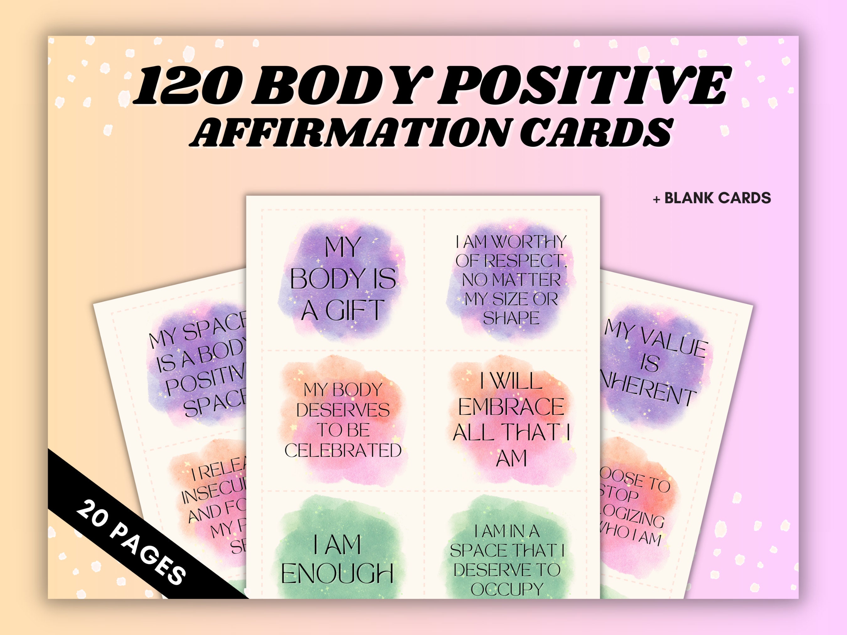 Body Image Bundle, Body Positive Workbook, Teen Body Image, Body ...
