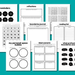 Boundaries at Work Workbook Bundle, Workplace Boundaries, Setting ...