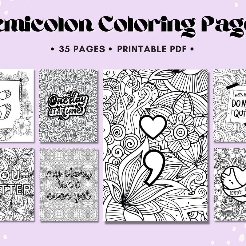 Semicolon Project - Etsy