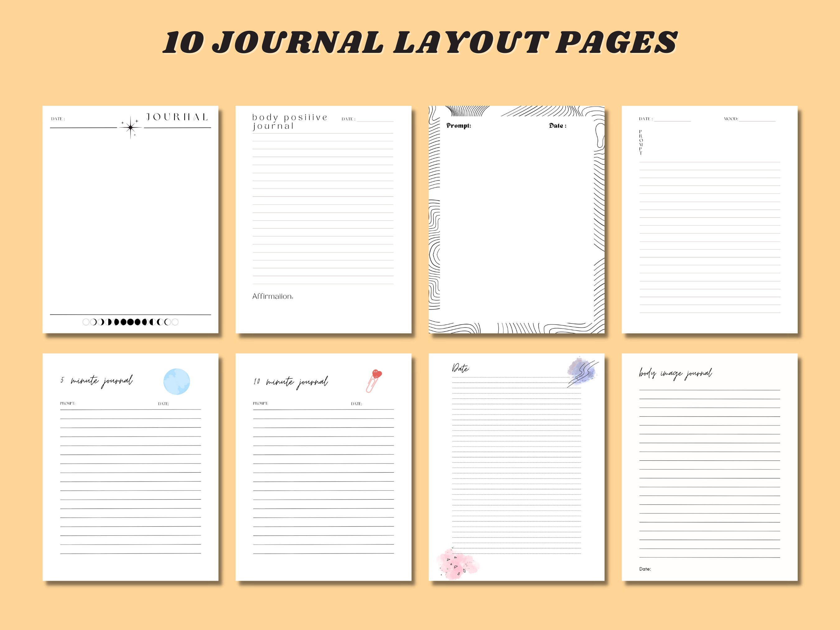 100 Journal Prompts for Body Image, Body Image Worksheet, Body Positive ...