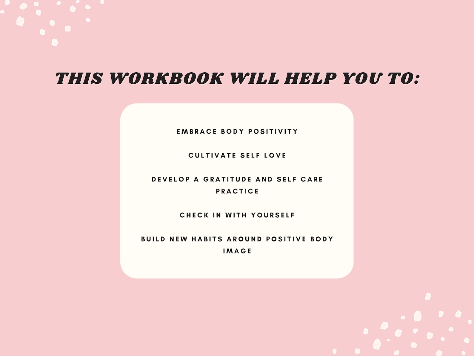 Teen Body Image Workbook, Body Positive Worksheets, Body Acceptance ...
