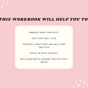 Teen Body Image Workbook, Body Positive Worksheets, Body Acceptance ...