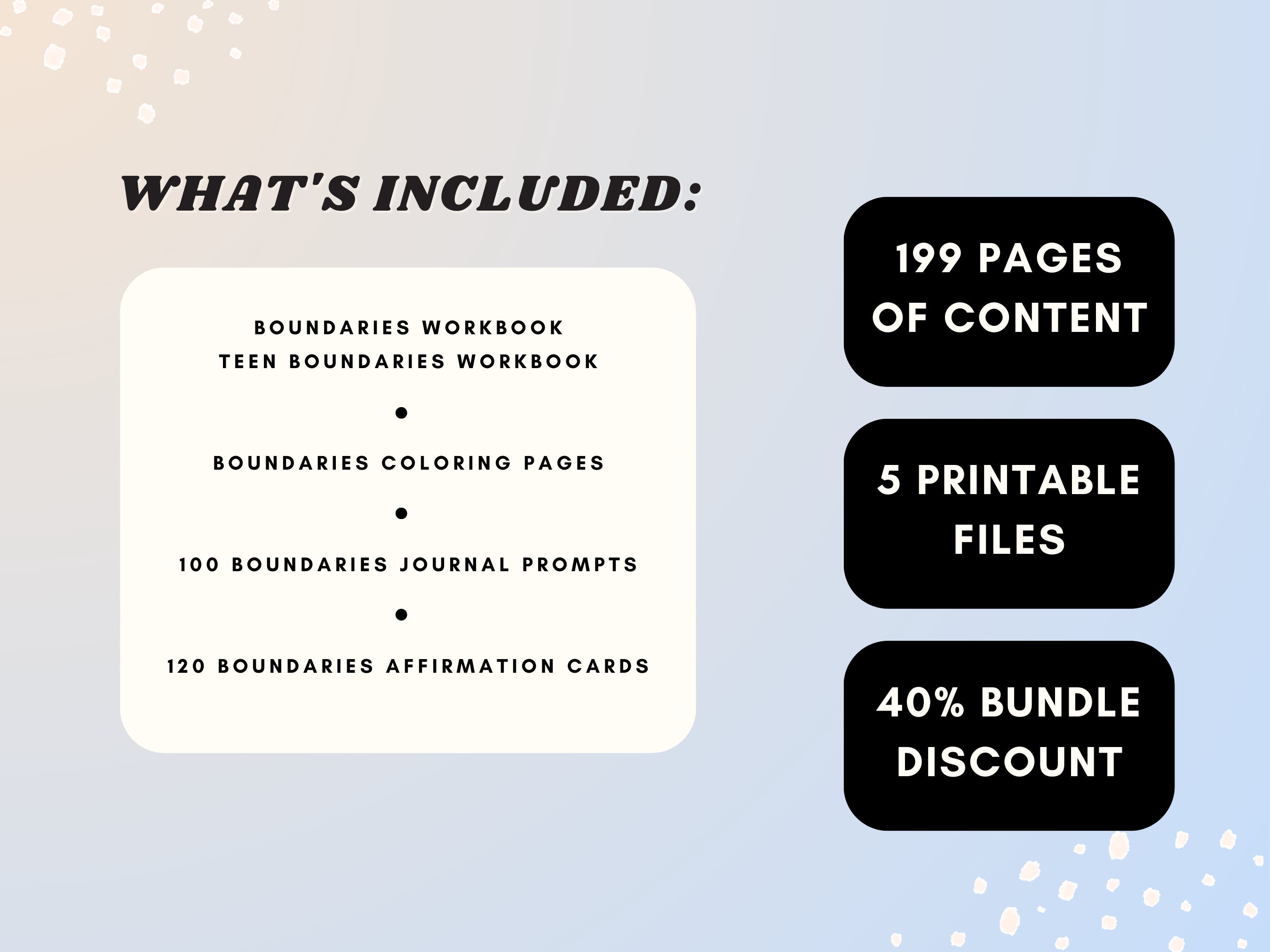 Boundaries Mini Bundle, Setting Healthy Boundaries, Boundaries Journal ...
