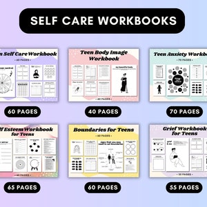 Teen Mega Bundle, Teen Self Care Workbook, Teen Mental Health, Teen ...