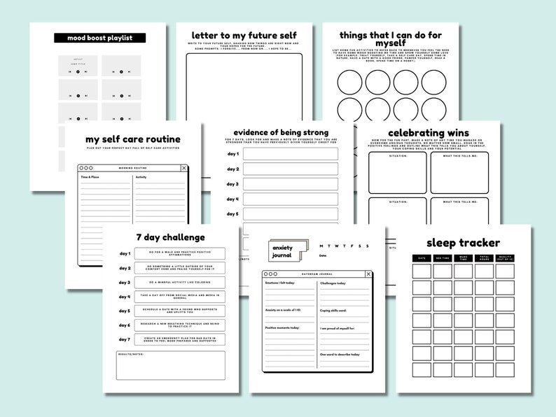 Anxiety Worksheets for Teens, Workbook, Teen Anxiety Journal, Anxiety ...