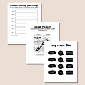 Imposter Syndrome Worksheets, Workbook, Self Esteem, Inner Critic ...