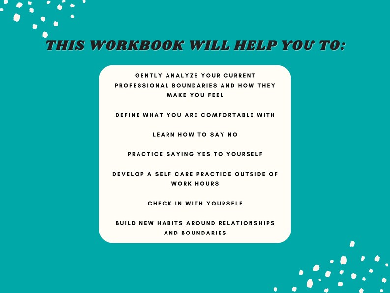 Boundaries at Work Workbook Bundle, Workplace Boundaries, Setting ...