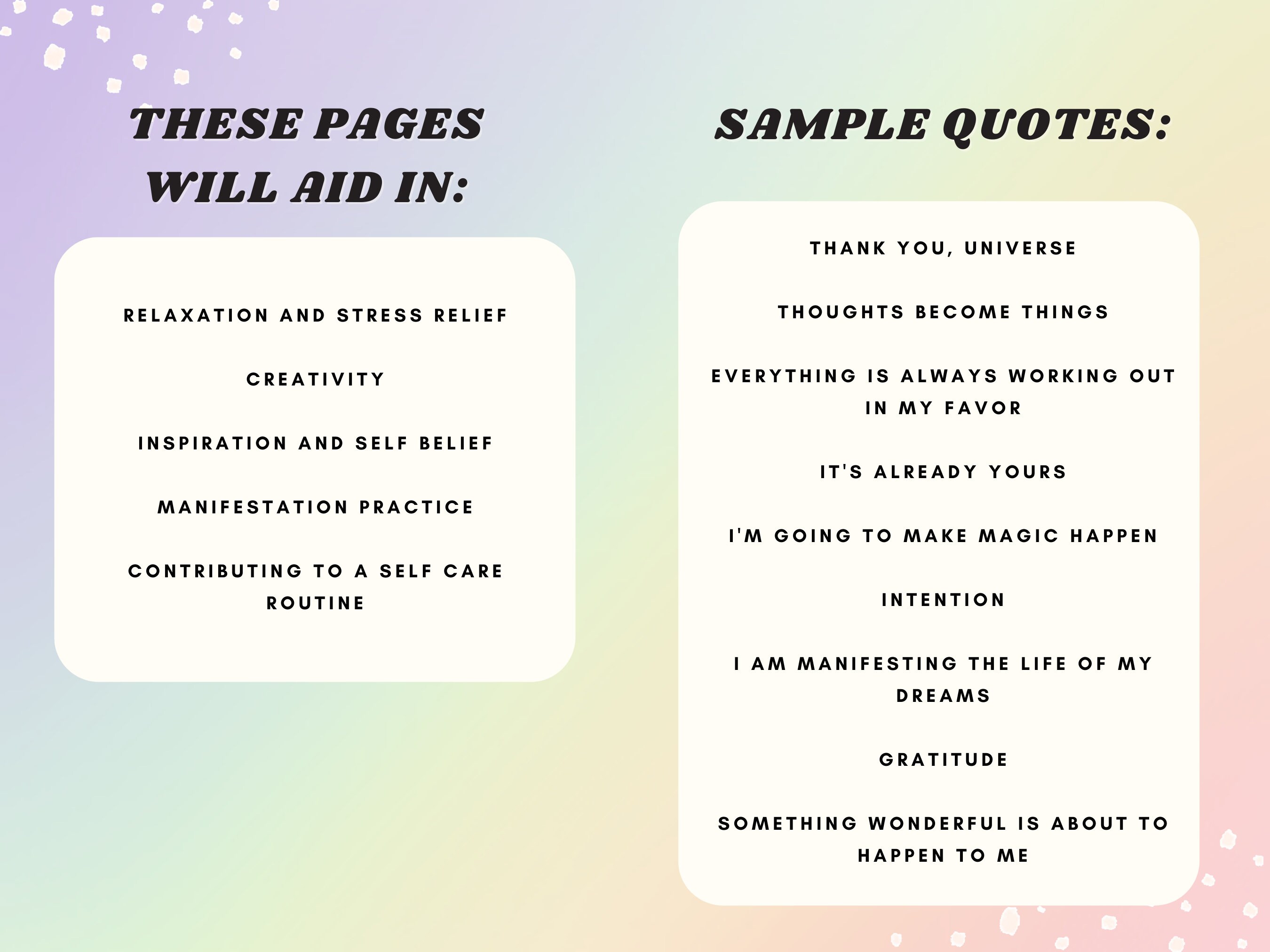 Law of Attraction Coloring Pages, Manifestation Coloring Book, Coloring ...