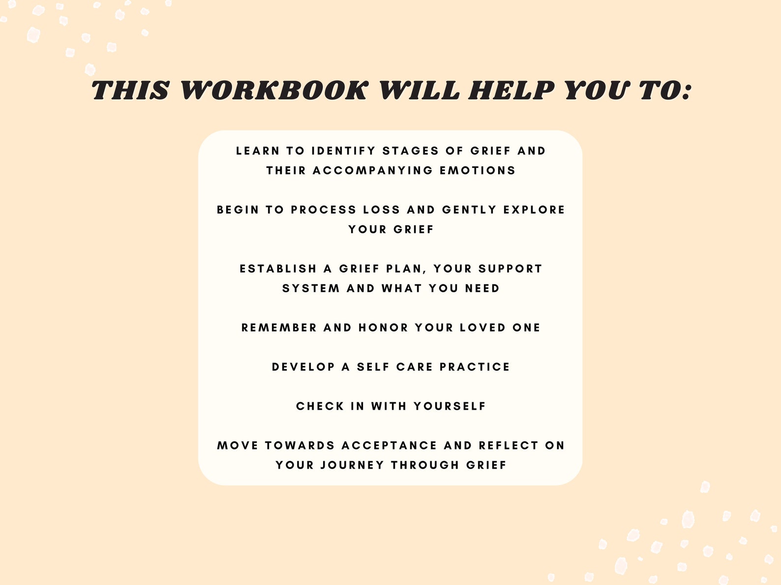 Grief Worksheets, Self Care Workbook, Grief Therapy Journal, Processing ...