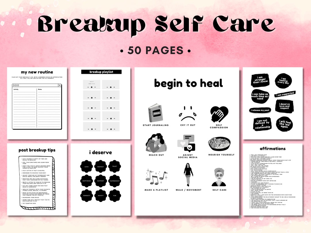 Breakup Self Care Workbook, Breakup Journal, Toxic Relationship ...
