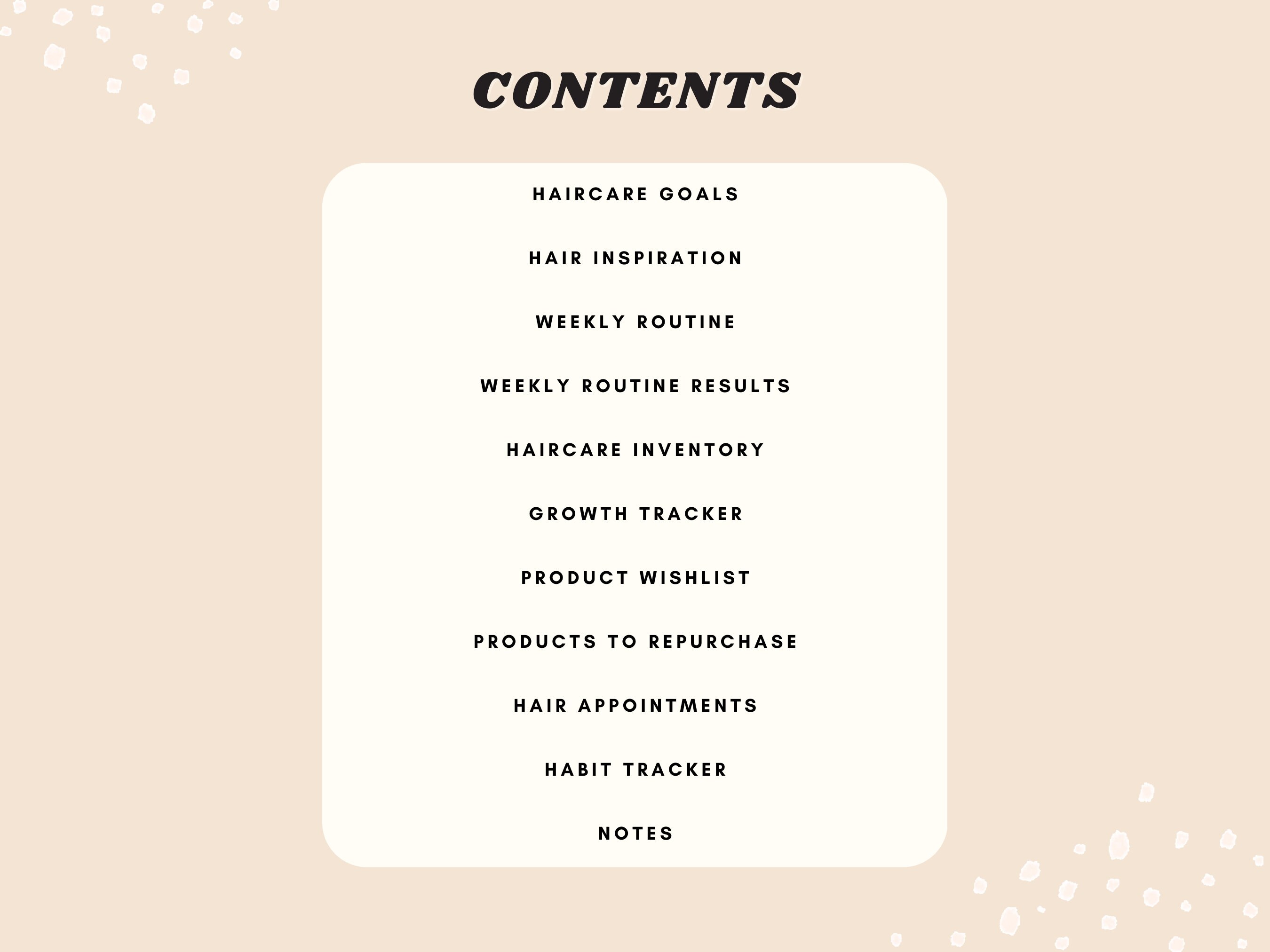 Haircare Routine Printable, Hair Journal, Hair Growth, Hair Care ...
