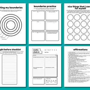 Boundaries at Work Workbook Bundle, Workplace Boundaries, Setting ...
