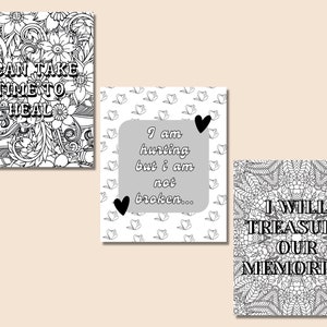 Grief Coloring Pages, Mental Health Coloring Pages, Coloring Pages for ...