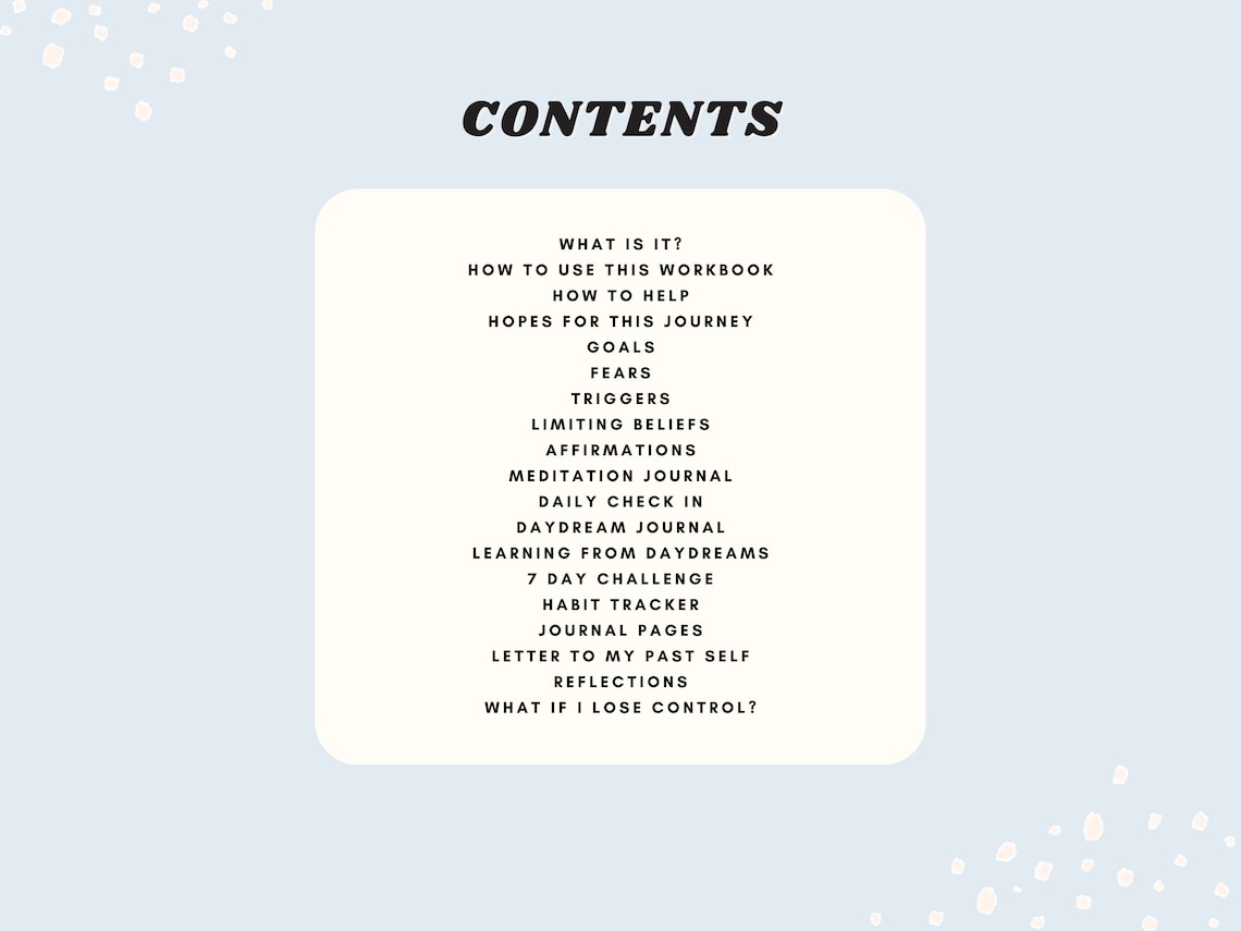 Maladaptive Daydreaming Worksheets, Workbook, Trigger Journal, Therapy ...