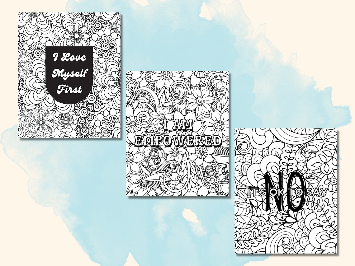 Empath Coloring Pages Mental Health Coloring Pages Coloring - Etsy