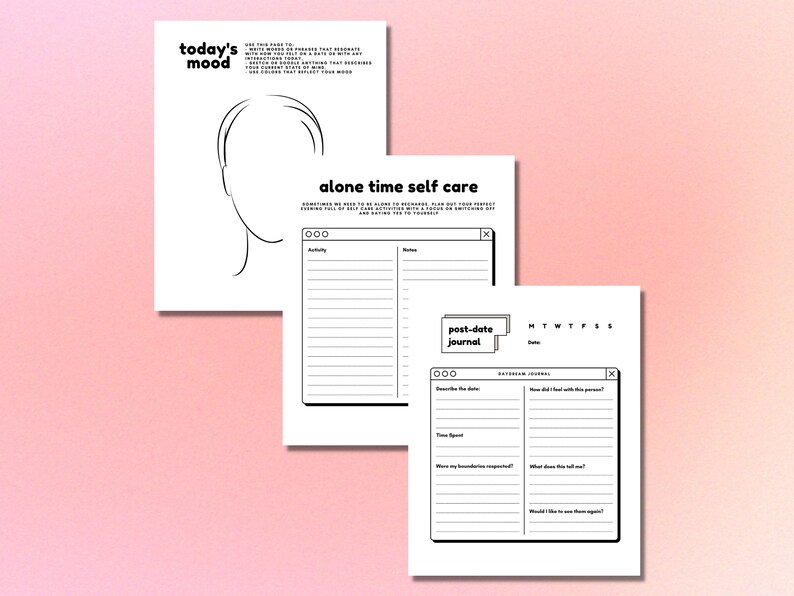 Boundaries in Dating Workbook Bundle, Relationship Boundaries Journal ...