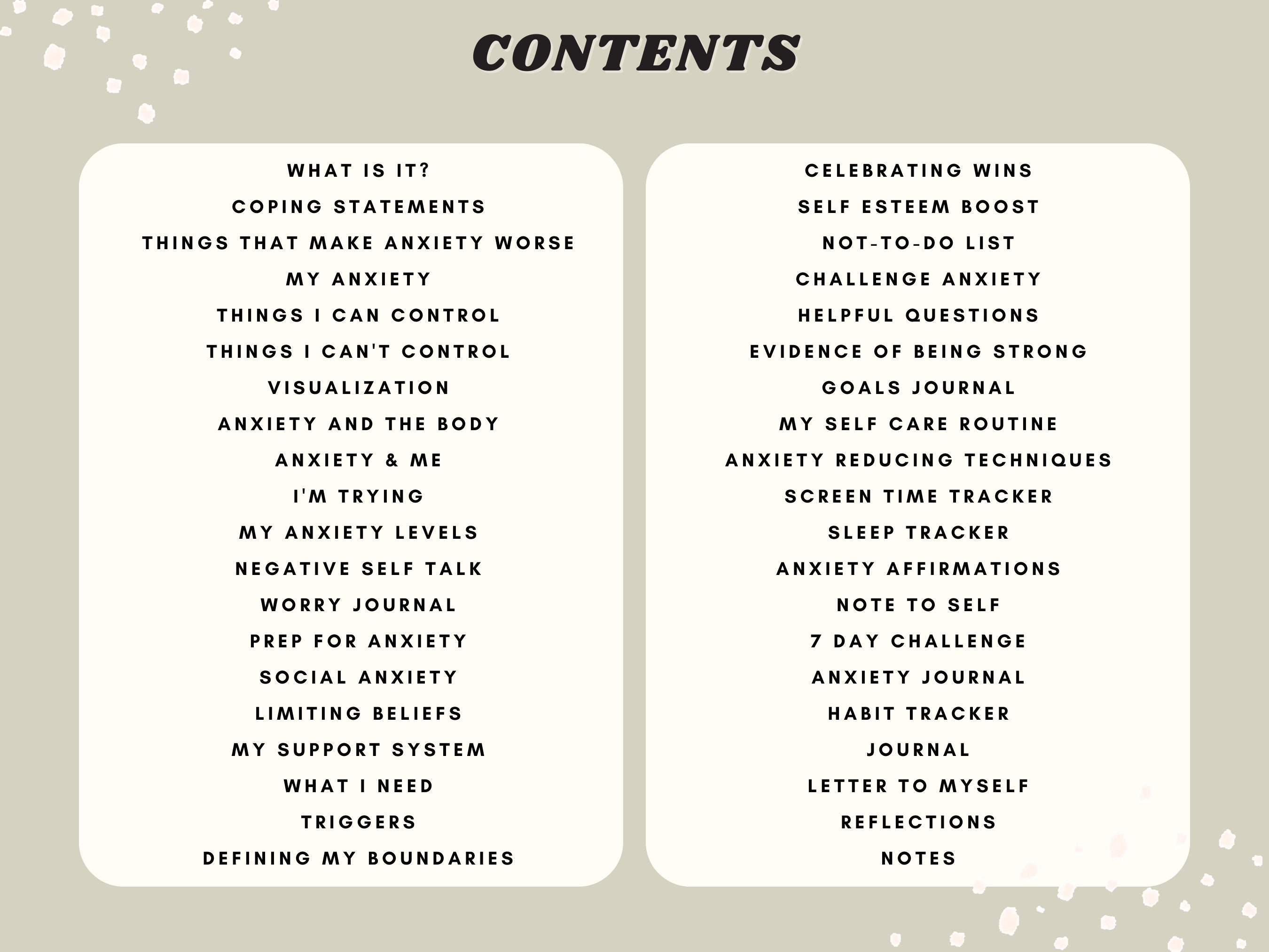 Anxiety Worksheets, Workbook, Anxiety Journal, Anxiety Relief ...