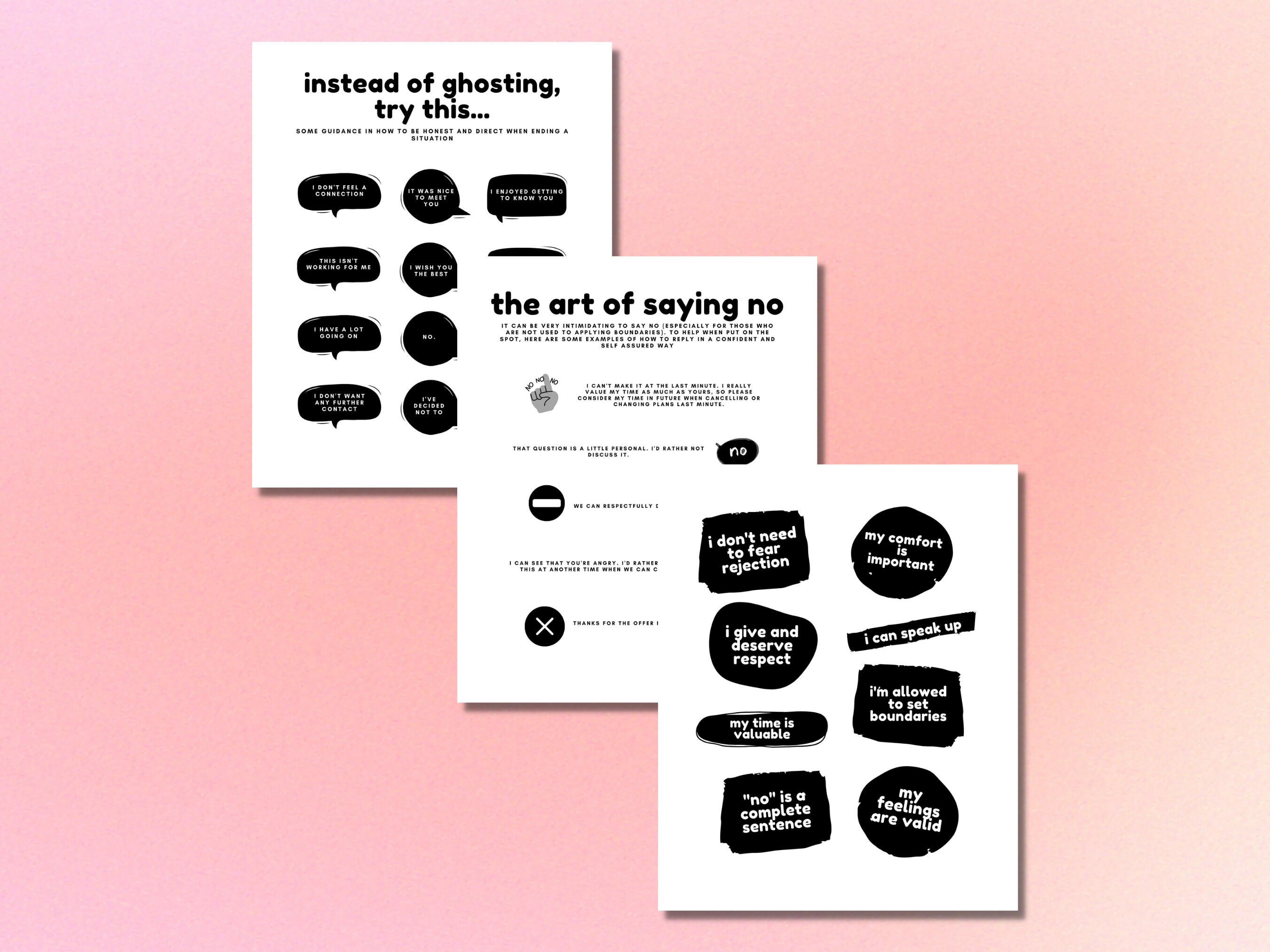 Boundaries in Dating Workbook Bundle, Relationship Boundaries Journal ...