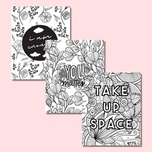 Body Positivity Coloring Pages, Body Image, Body Acceptance, Mental ...