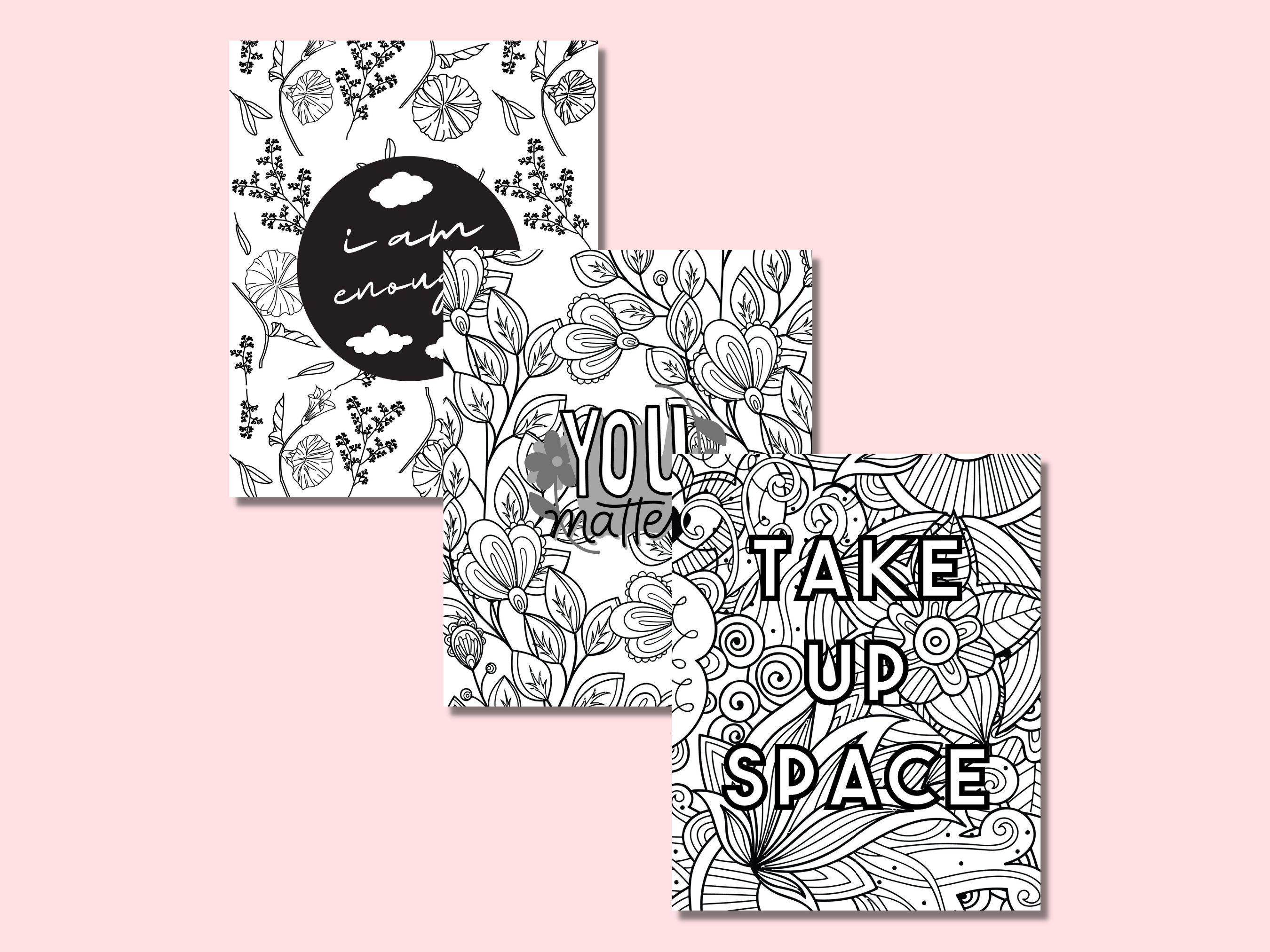 Body Positivity Coloring Pages, Body Image, Body Acceptance, Mental ...