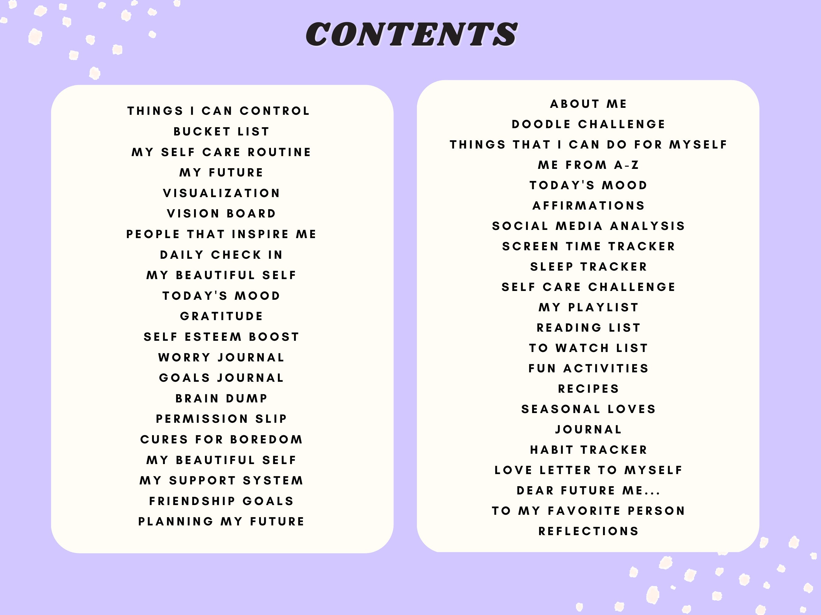 Teen Self Care Workbook, Teen Mental Health, Self Care for Teens, Teen ...