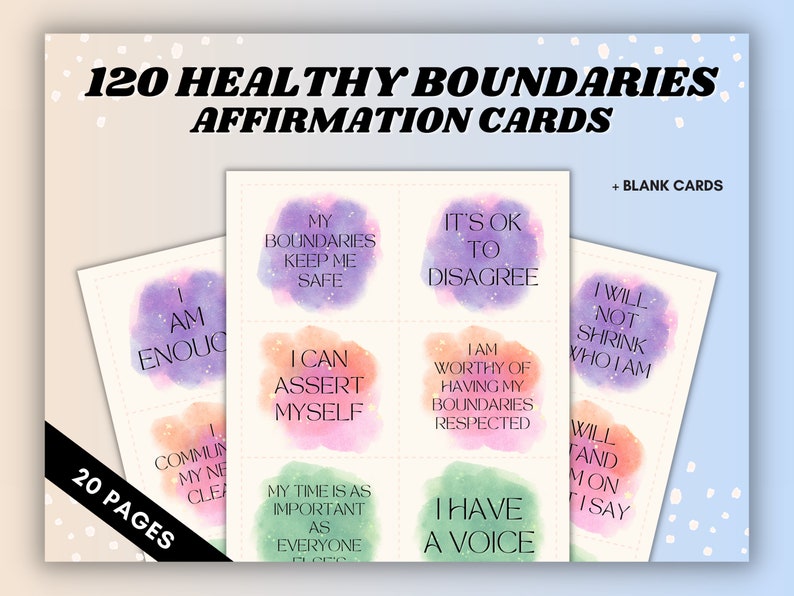 Boundaries Mini Bundle, Setting Healthy Boundaries, Boundaries Journal ...