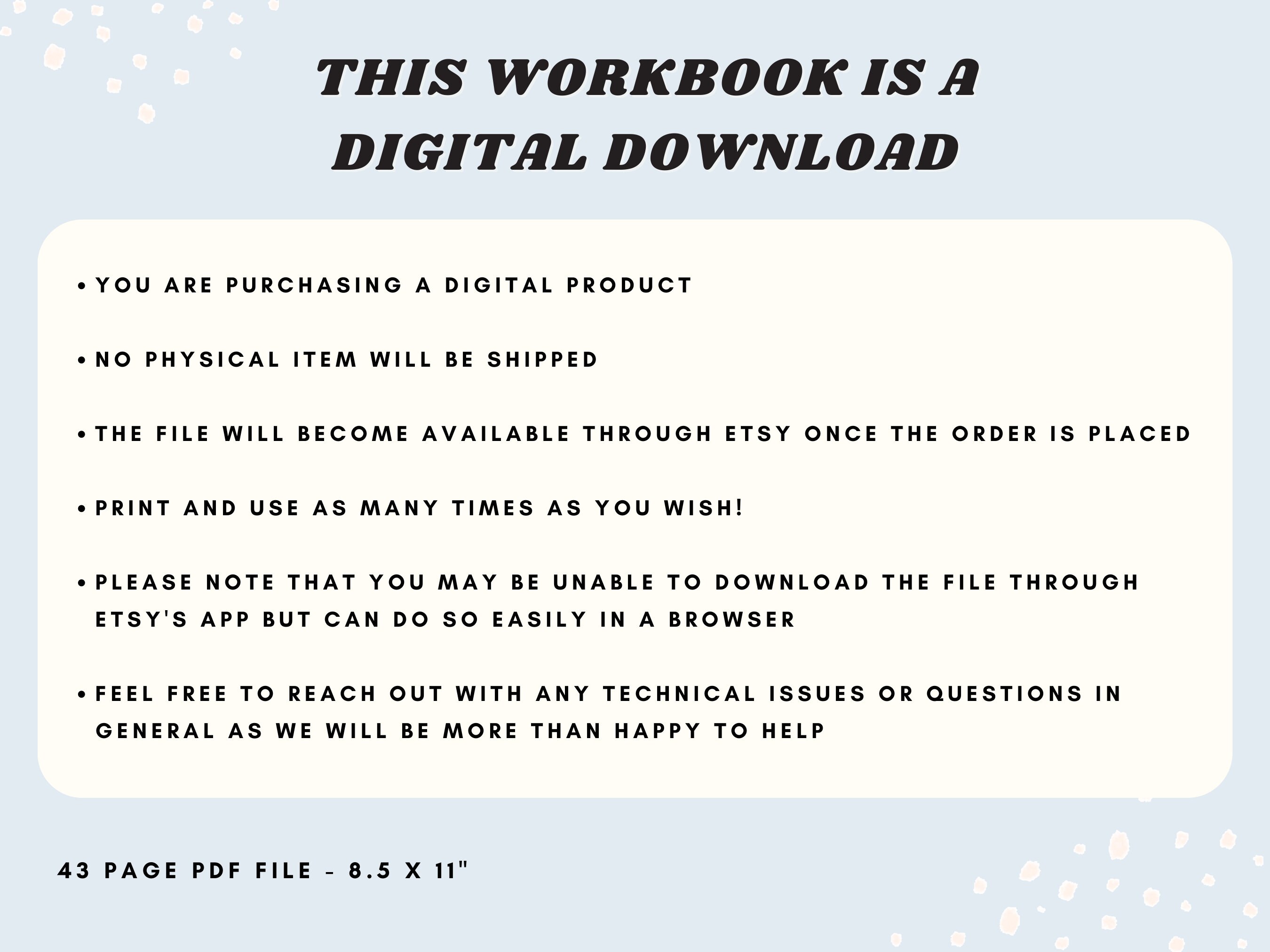 Maladaptive Daydreaming Worksheets, Workbook, Trigger Journal, Therapy ...
