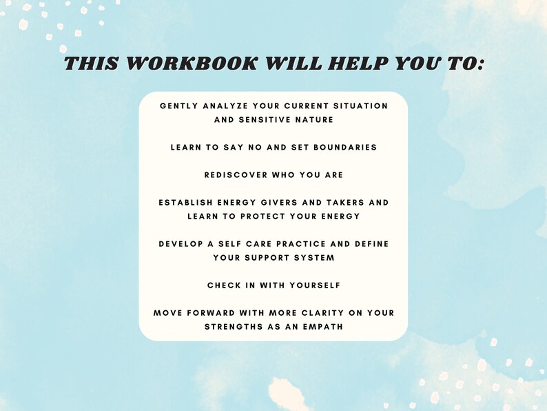 Empath Self Care Workbook, Empath Protection, Highly Sensitive Person ...
