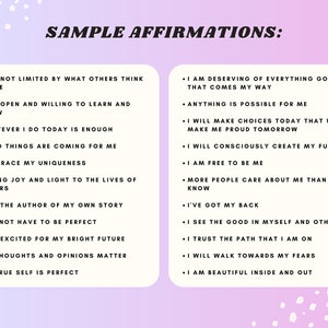 120 Affirmation Cards for Teens, Printable, Positive Affirmations for ...
