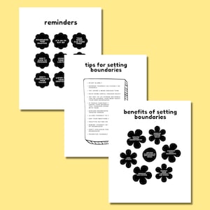 Teen Boundaries Workbook Bundle, Setting Healthy Boundaries, Boundaries ...